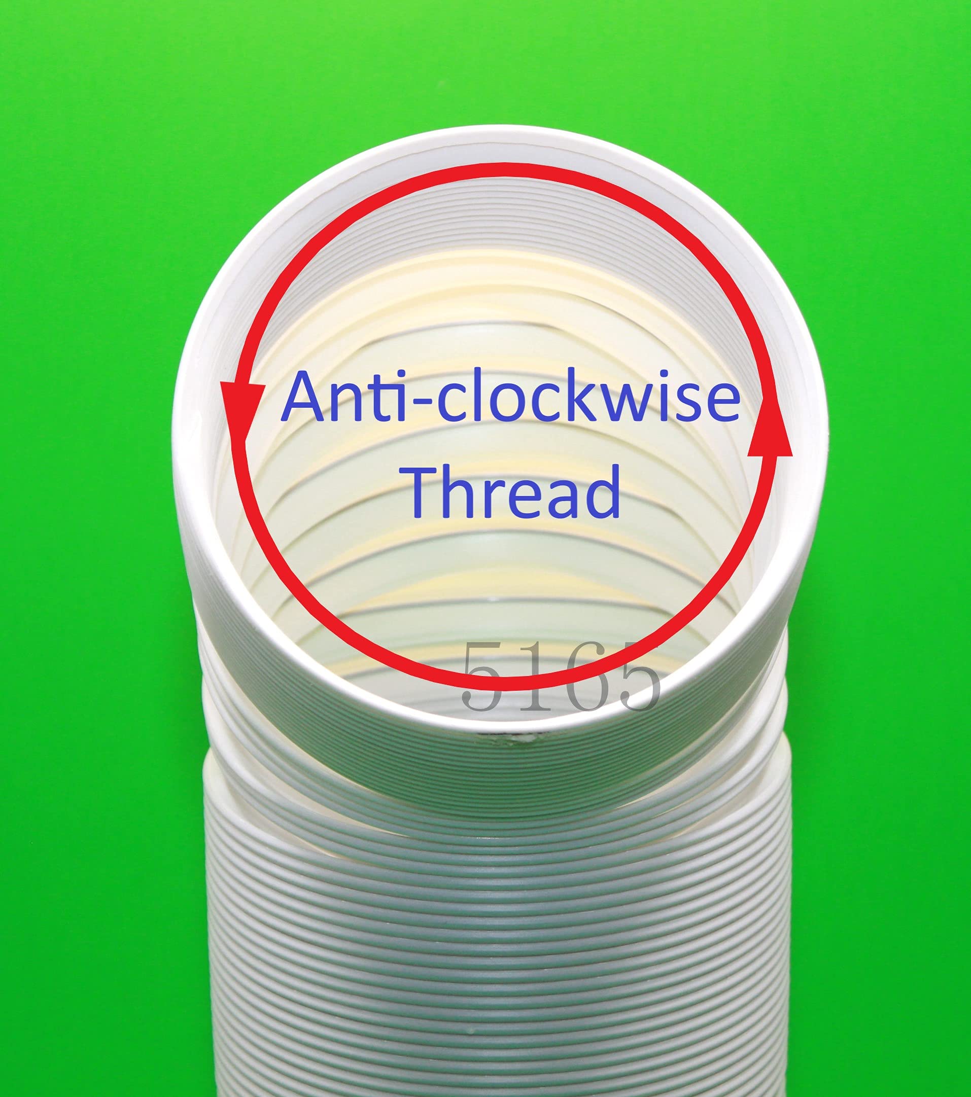 1 Extra Long Anti-Clockwise Universal Portable Air Conditioner Exhaust Hose 6" Width, 76" long