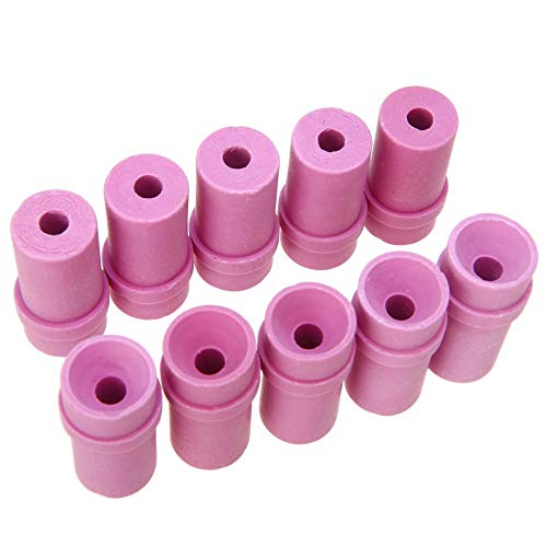 10 Pcs Ceramic Sandblaster Nozzle,Air Siphon Sand Blasting Gun Sandblasting Parts Ceramic Nozzle(6mm)