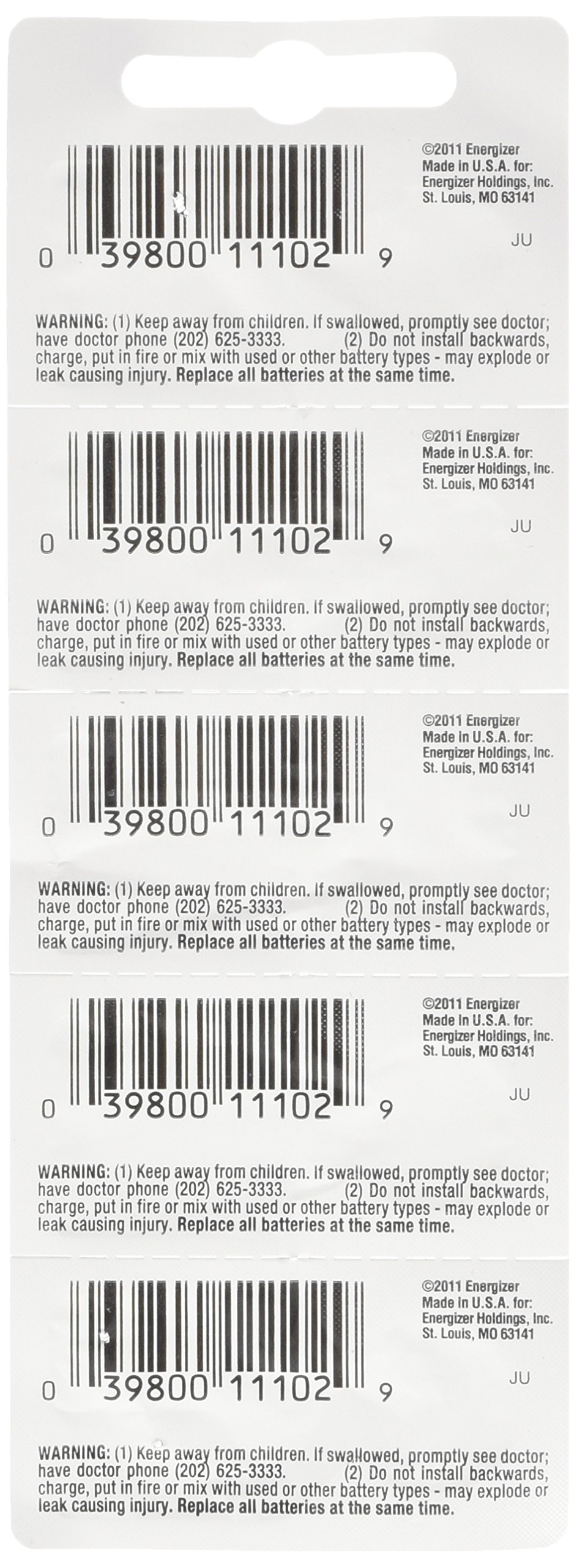 10 371 / 370 Energizer Watch Batteries SR920SW Battery