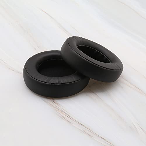 1 Pair Earpads Ear Cushions Protein Leather Memory Foam Replacement Repair Parts Compatible with Corsair Virtuoso RGB Wireless SE Headphones Black