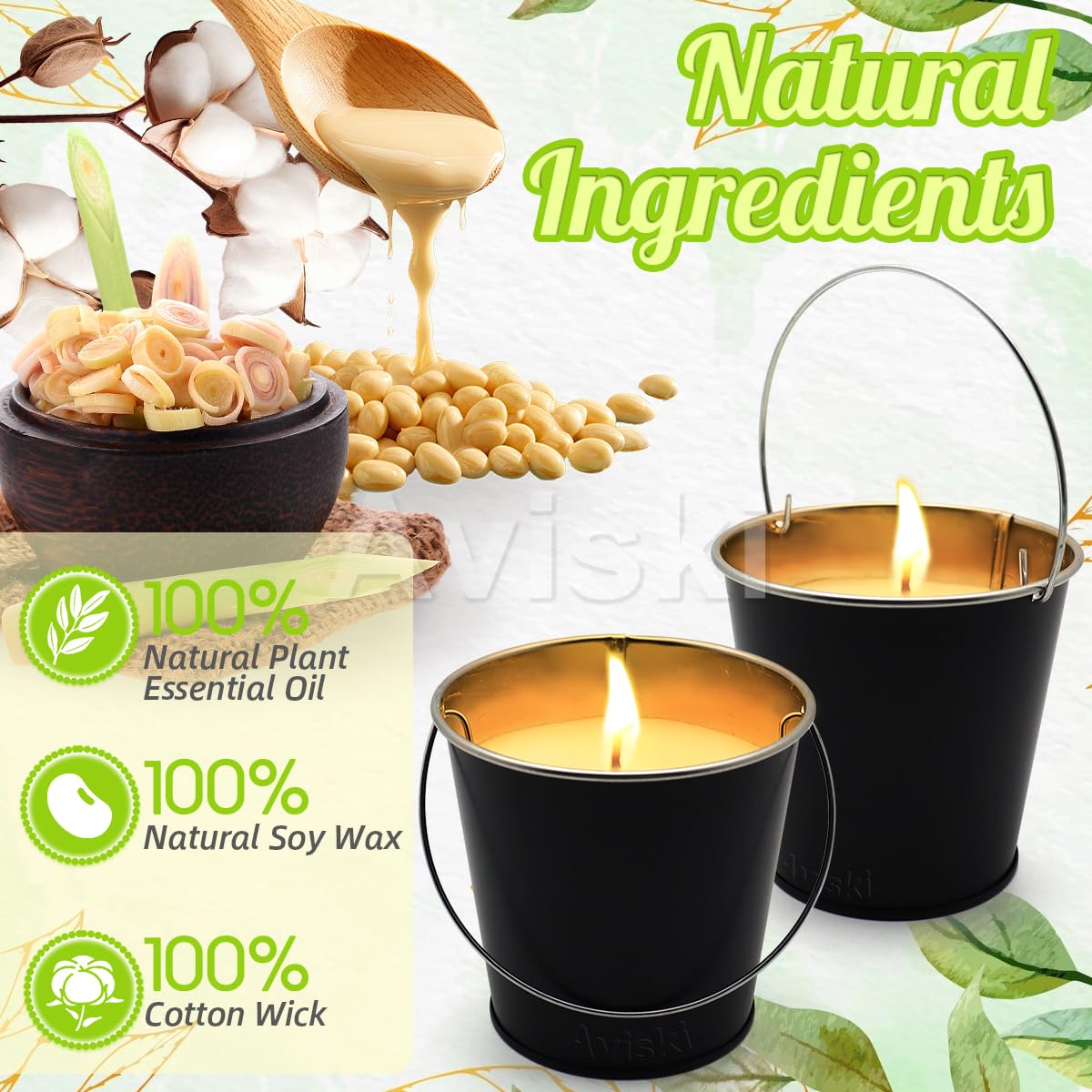 1 Pack Citronella Candle - Garden Citronella Scented Candles Outdoors, Up to 30 Hours Burning, Natural Soy Wax, Portable Jar Candle Gift Sets for Home Patio Yard Indoors, Balcony, Camping