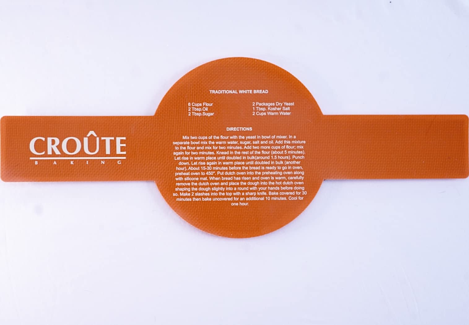 1 Croƻte Baking Dutch Oven Silicone Baking Mat | Sourdough Bread Baking Supplies and Tools | Silicone Bread Sling | Reusable Parchment Paper Replacement |Bread Making Accessories and Tools