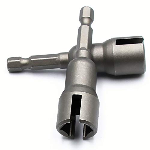 100 Pcs Wing Nut Drill Bit Set,Power Wing Nut Driver Socket Wrenches Tool 1/4 Inch Hex Shank for Panel Nuts Screws Eye C Hook & Q-Hanger 2