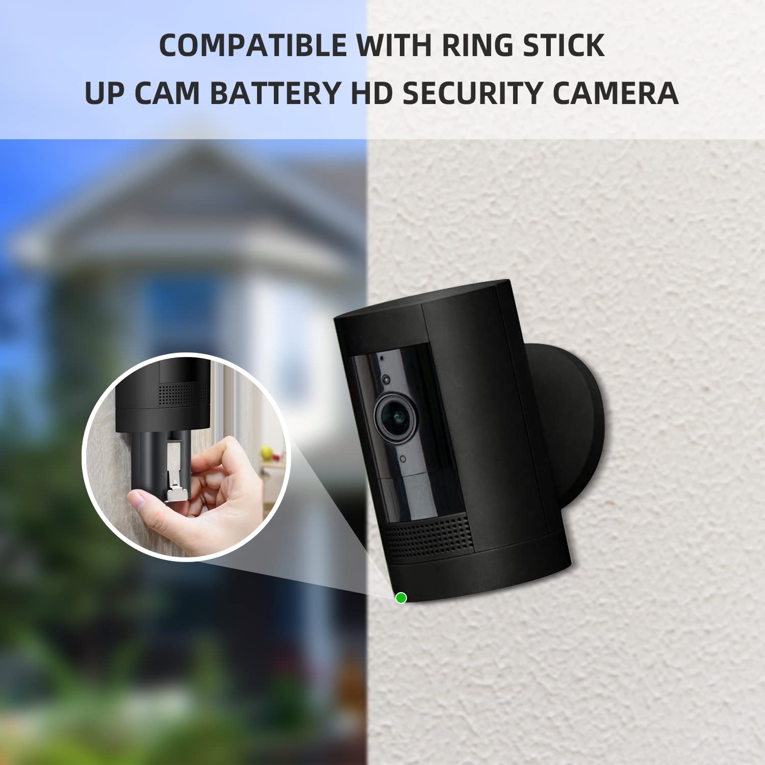 1 Pack for Ring Rechargeable Lithium-Ion V4 Batteries Replacement for Ring-Doorbell-Camera 1/2/3/4, Also for Stick-Up Cam (2nd & 3rd Gen), Peephole and Spotlight Cam, 3.65V 6040mAh 22.046Wh