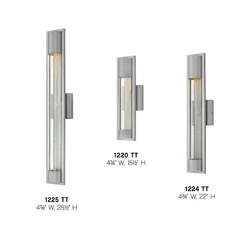 1 Light Small Outdoor Wall Lantern in Modern Style 4.75 inches Wide by 15.5 inches High-Bronze Finish 81-Bel-2245270