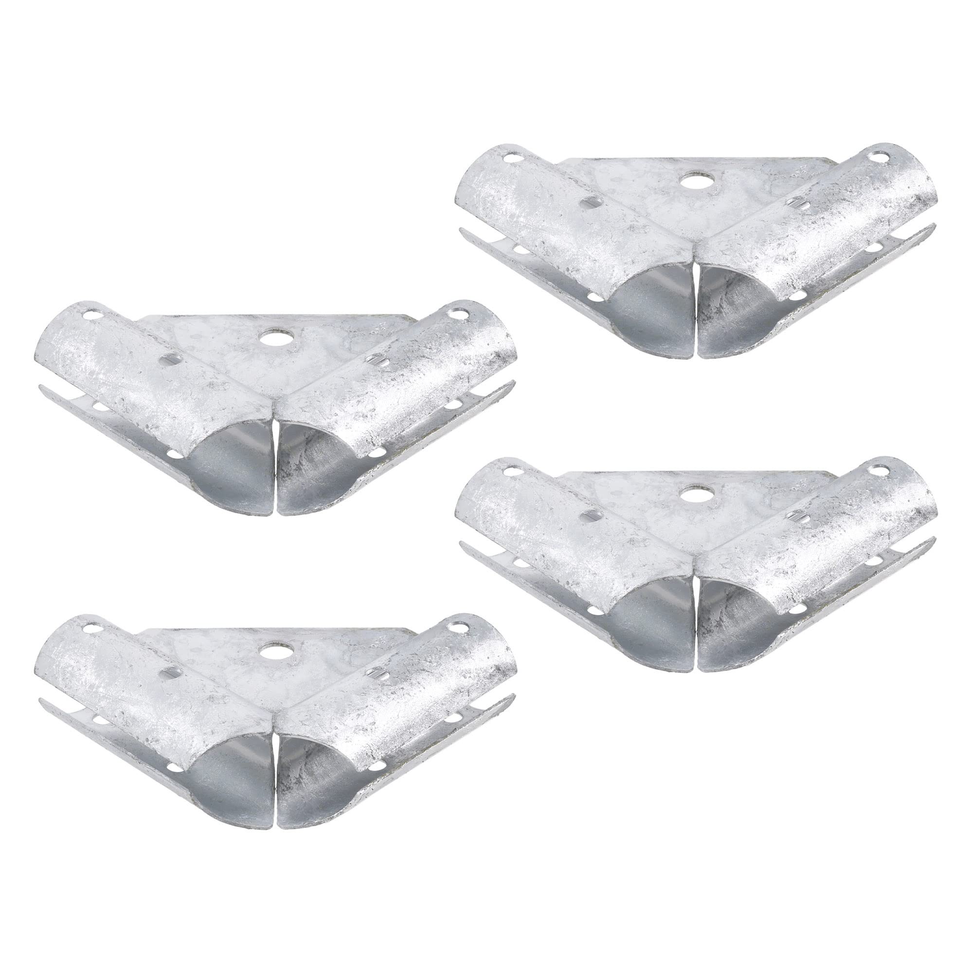 1 5/8" x 1 5/8" Chain Link Fence Gate Corner | Pressed Steel Gate Corner | Gate Elbow | Pack of 4