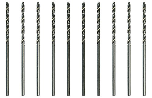 10 Pack High Speed Steel Twist Drill #66, 0.033 inch diam. L8