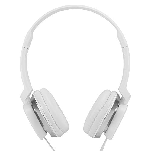 070 Over Ear Headset, Stereo Sound Earphone with Mic, Gaming Overhead Headphone, Stereo Sound Quality Headset,(White)