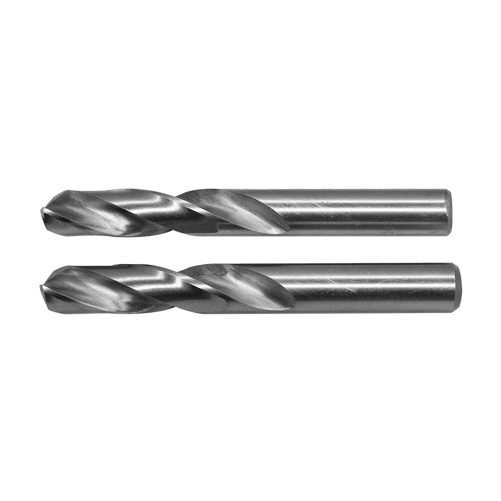 2 Pc 8.6mm HSS Screw Machine Drill Bits High Speed Steel Twist Straight Shank Flute