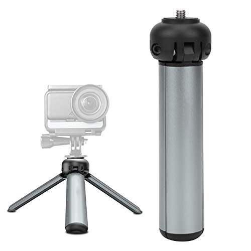 01 Aluminium Alloy Desktop Tripod Action Camera Mini Bracket Accessory with Extension Rods, Sports Cameras, Phones, Mirrorless Cameras and Other Equipment for Pocket 2(Mini Version Titanium)