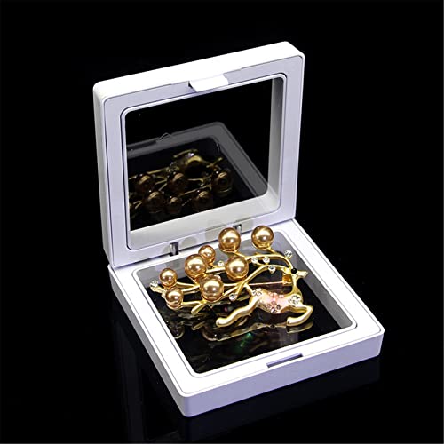 1 Challenge Coin Display Frame, 3D Floating Case M-EDALLION M-edal S-pecimen Small Gift Boxes for (as Show, One Size)