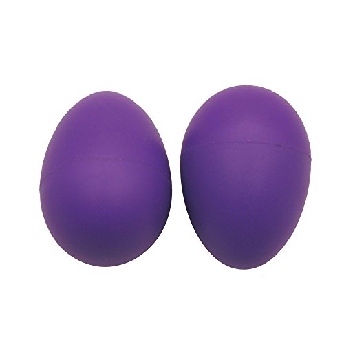 1 Pair Purple Shaker Eggs Plastic Egg Music Shakers fit for Children's Rhythm Toys,School Classroom Music Tools and Easter Gift