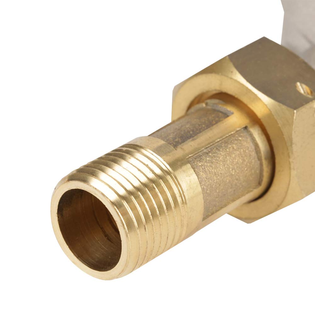 1/2'' Water Meter,0℃~40℃ Digital Cold Wet Water Arbitrary Rotation Gauge Meter,0.0001-99999 Portable Garden Home Cold Water Meter