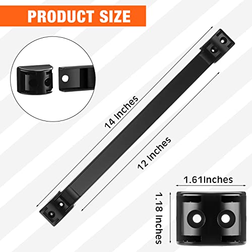 12 Pack 14 Inch Magnetic Tool Holder Racks Magnetic Tool Holder Strip Metal Tool Organizer Bar with Mounting Screws Heavy Duty Magnetic Space Saving Tool Organizer Bar for Garage, Workshop, Kitchen