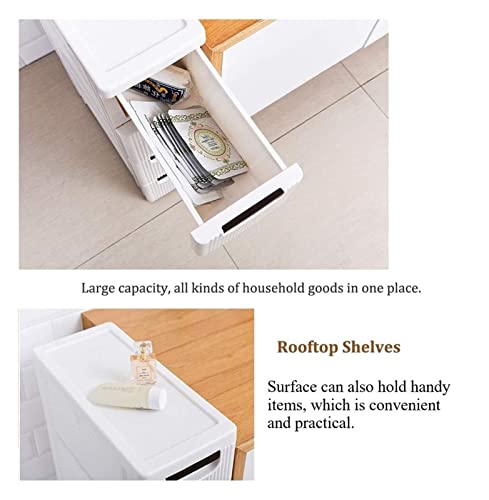 4-Tire Cart Organizer Unit with Narrow Slim Container Storage Cabinet for Bathroom Bedroom (Size : 5 Floor)