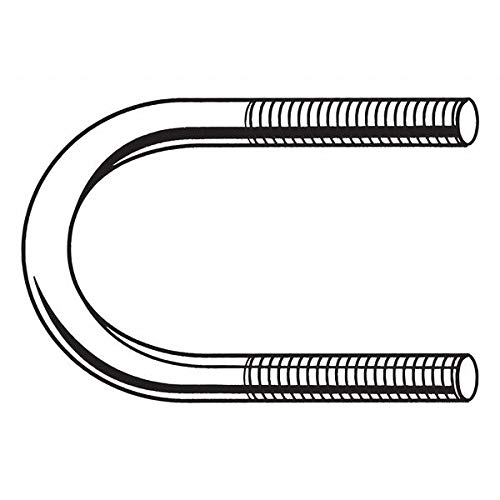 1/2"-13 x 4" Pipe Size Hot Dipped Galvanized U-Bolt