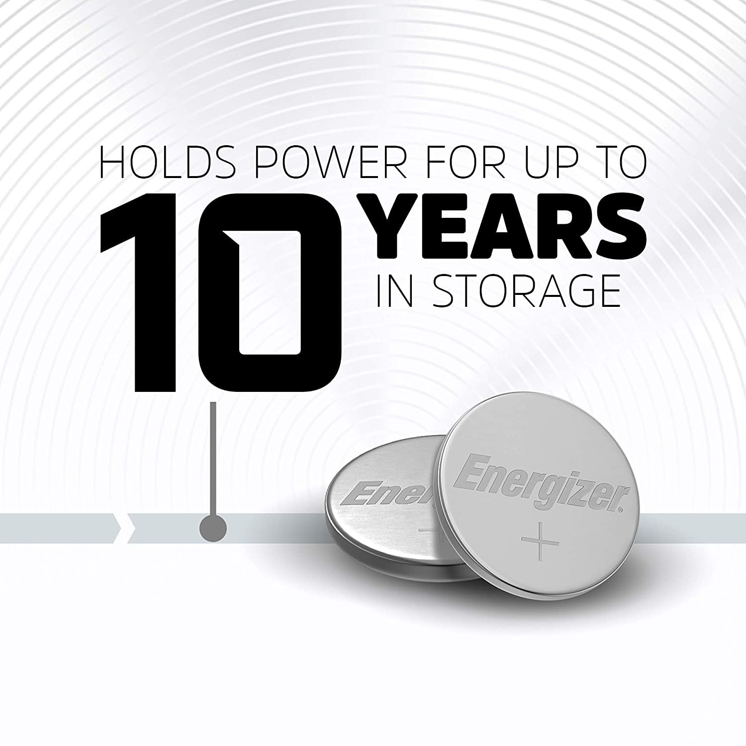 2 X Energizer EBR1225 (BR1225, CR1225) Lithium Coin Cell, On Tear Strip (Pack of 5)