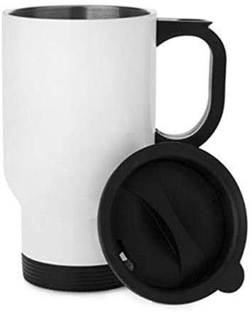 1 piece Stainless Blank Travel Mug white for Sublimation Dye Thermal Heat Press Transfer Coated 14 ounces