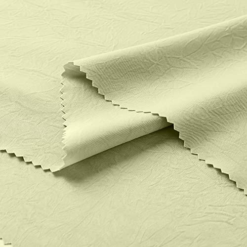 100% Polyester Fabric for Sewing Imitation Silk Acetate Fabric Premium Polyester Fabric Crepe Fabric Double Sided Satin 36"X59.06" Breathable Fabric for Sewing DIY Patchwork Pre-Cut Silky Fabric No Fading Multiple Color Crepe De Chine (1yard, 14-green)