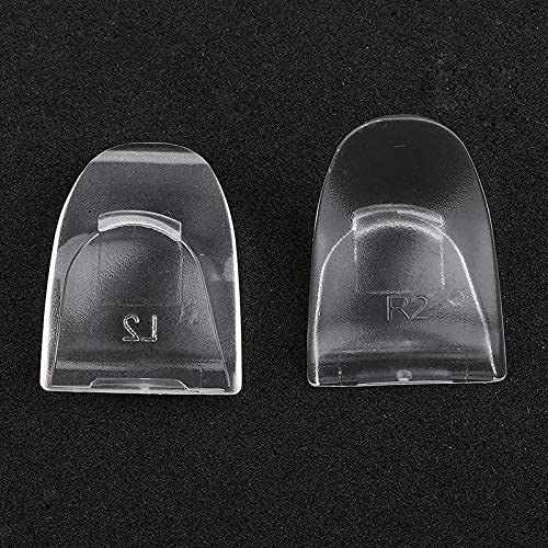 1 Pair L2 R2 Button Extenders Trigger Buttons for PS4 / PS4 Slim / PS4 Pro Game Controller (Clear)