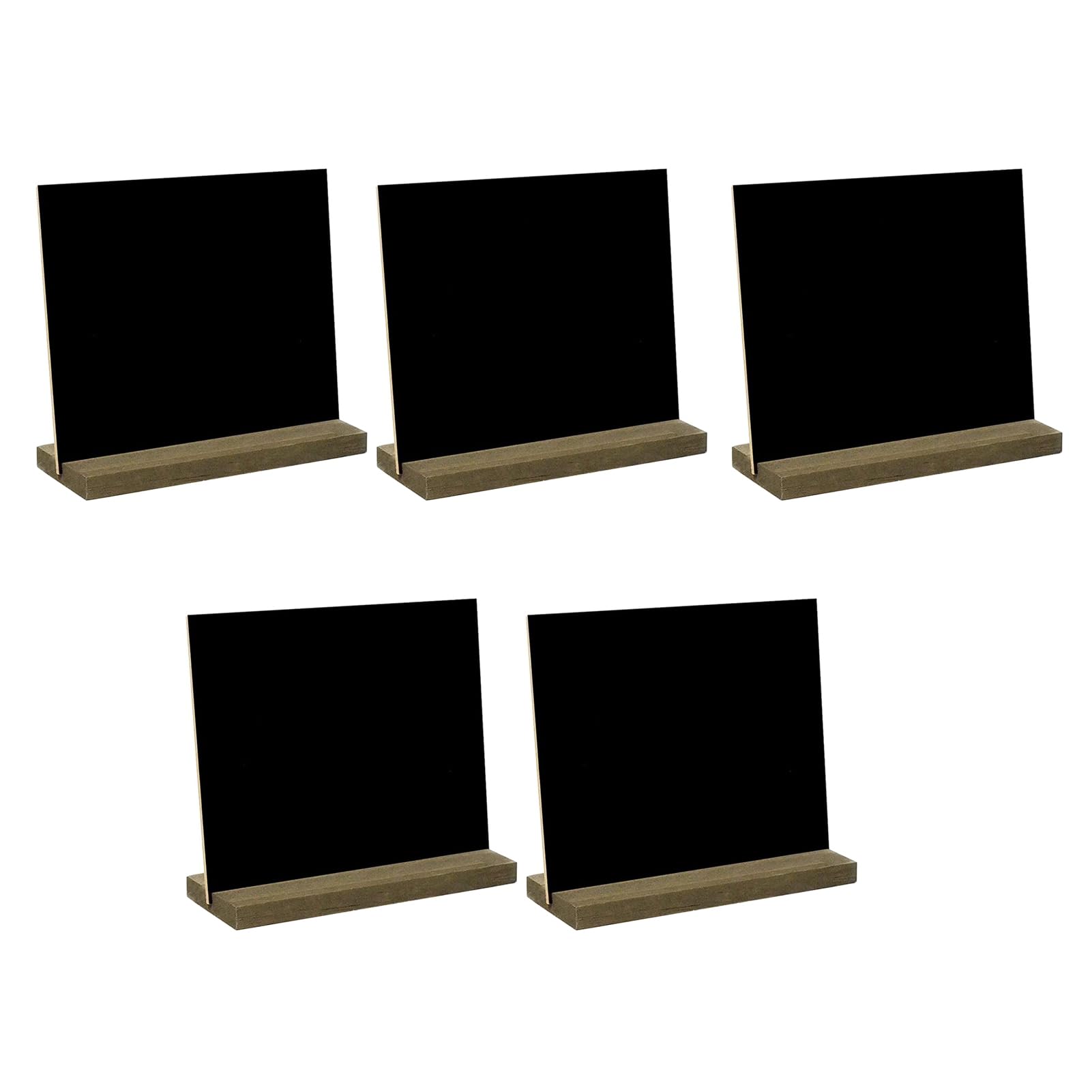 1 Set Chalkboard Signs with Stable Base Mini Chalkboard Signs with Stand Wooden Chalkboard Signs Easy Writing Detachable Mini Blackboard for Desktop Wedding Message Board Party Table Number Home Stor