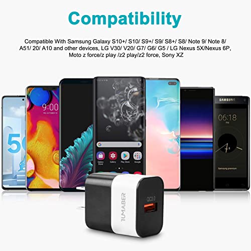 1 Pack-for Samsung Galaxy S22, S21,S23 Fast Charging Type C,25w USB C Super Fast Charger Type C Wall Charger Block&6ft Android Phone Cable for Samsung Galaxy S23 S22 Plus, S20 / S21 Ultra,Note 20