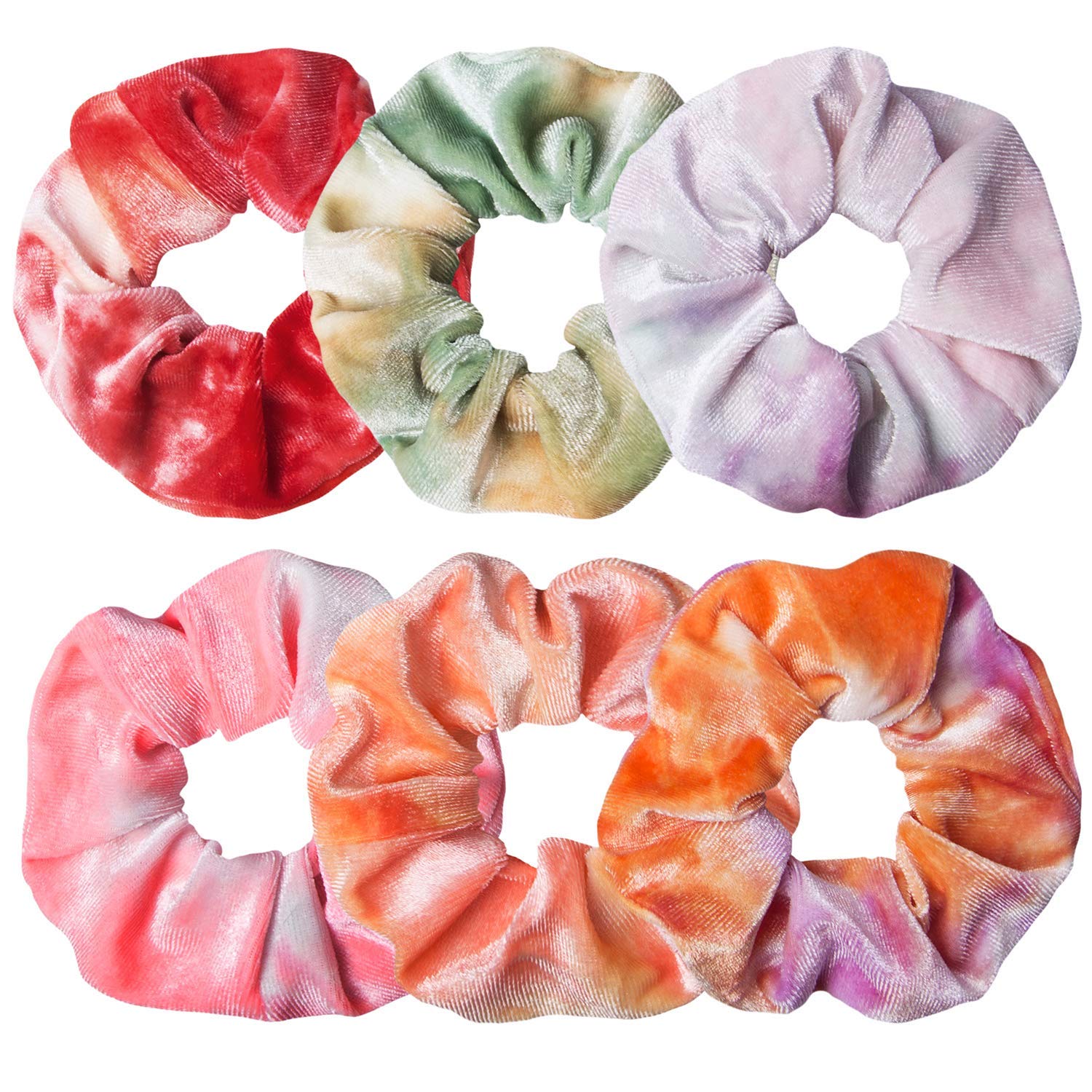 12 Pack Mermaid Elastic Hair Scrunchies for Women Girls Teenagers, Summer Beach Themed Party Favors Scrunchy