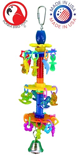 00943 Charmed Bird Toy Parrot Cage Toys Cages Parakeet Conure Cockatiel