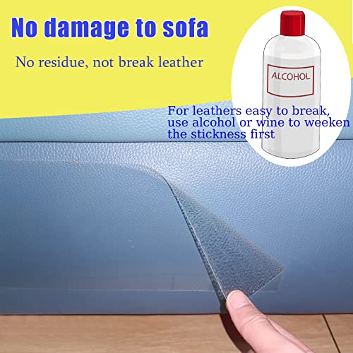 12 PCS Cat Scratch Furniture Protector for Leather, Cat Furniture Protector, Furniture Protectors from Cats, Cat Scratching Deterrent, Couch Guards for Cats, Strong Adhesion, No Residue