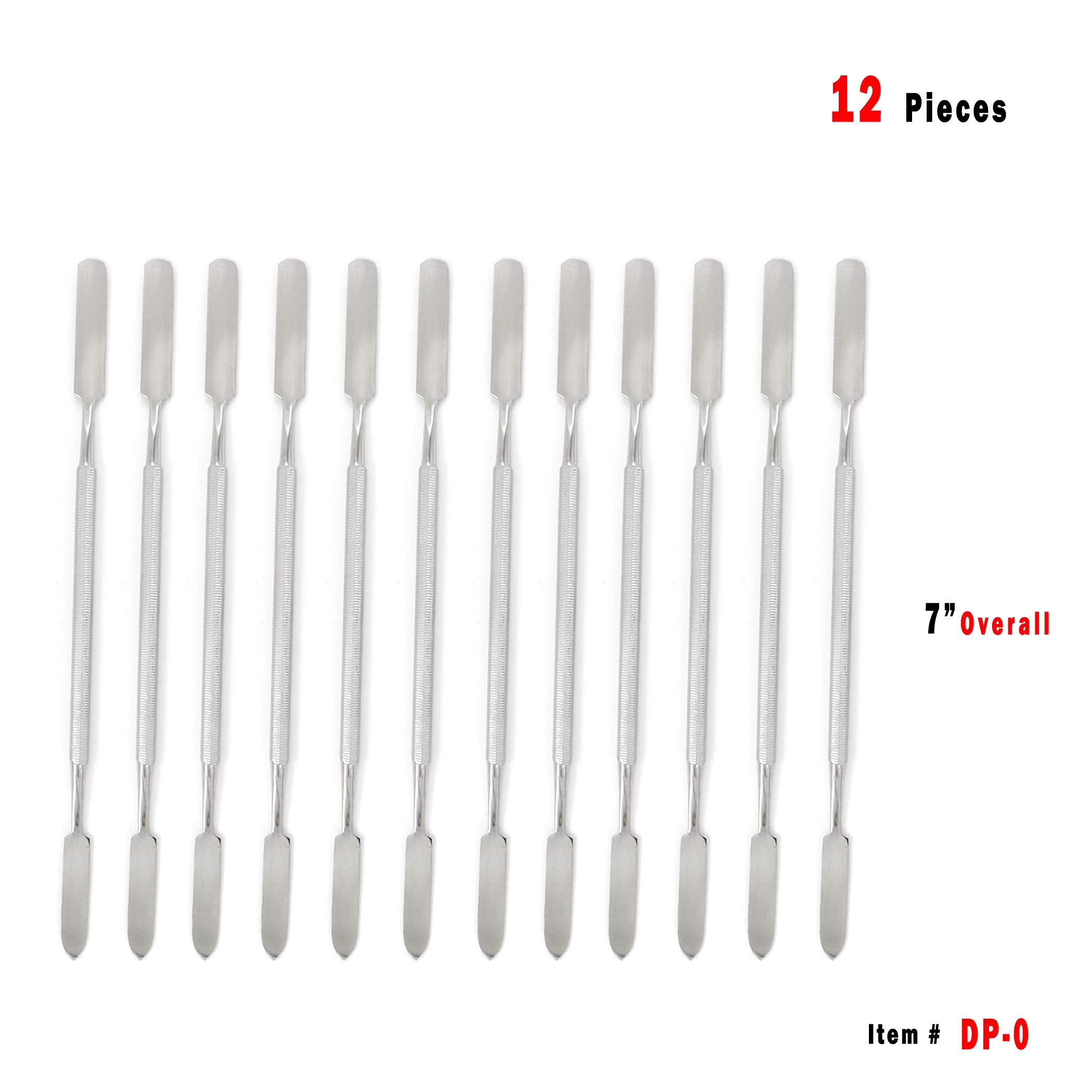 12 Pcs Dental Cement Spatula Wax Modelling Cavers Laboratory Mixing Scraper Lab