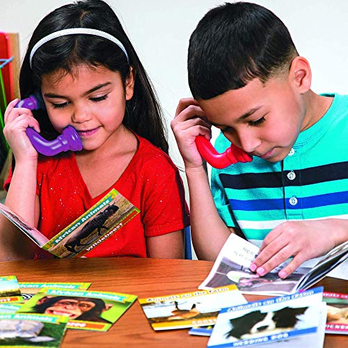 16 Reading Phones [16 Pack] Auditory Feedback Whisper Phone Classroom Manipulative, Speech Therapy Toy Tool - Accelerates Reading Fluency & Pronunciation, Phonic Materials by 4E’s Novelty