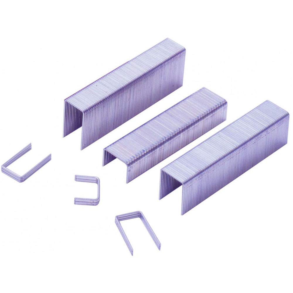 22 Gauge 71 Series 3/8 Inch Crown by 1/2 Inch Leg Length Galvanized Fine Wire Staples or Upholstery Staples (10,00pcs/Box) Similar to B 71/12 and Snco C08