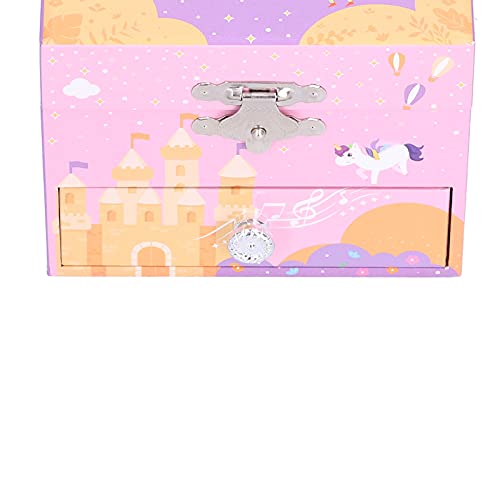 01 02 015 Music Box, Accompany Children Musical Box Bedroom Decoration Animal Shape for Birthday(Default)
