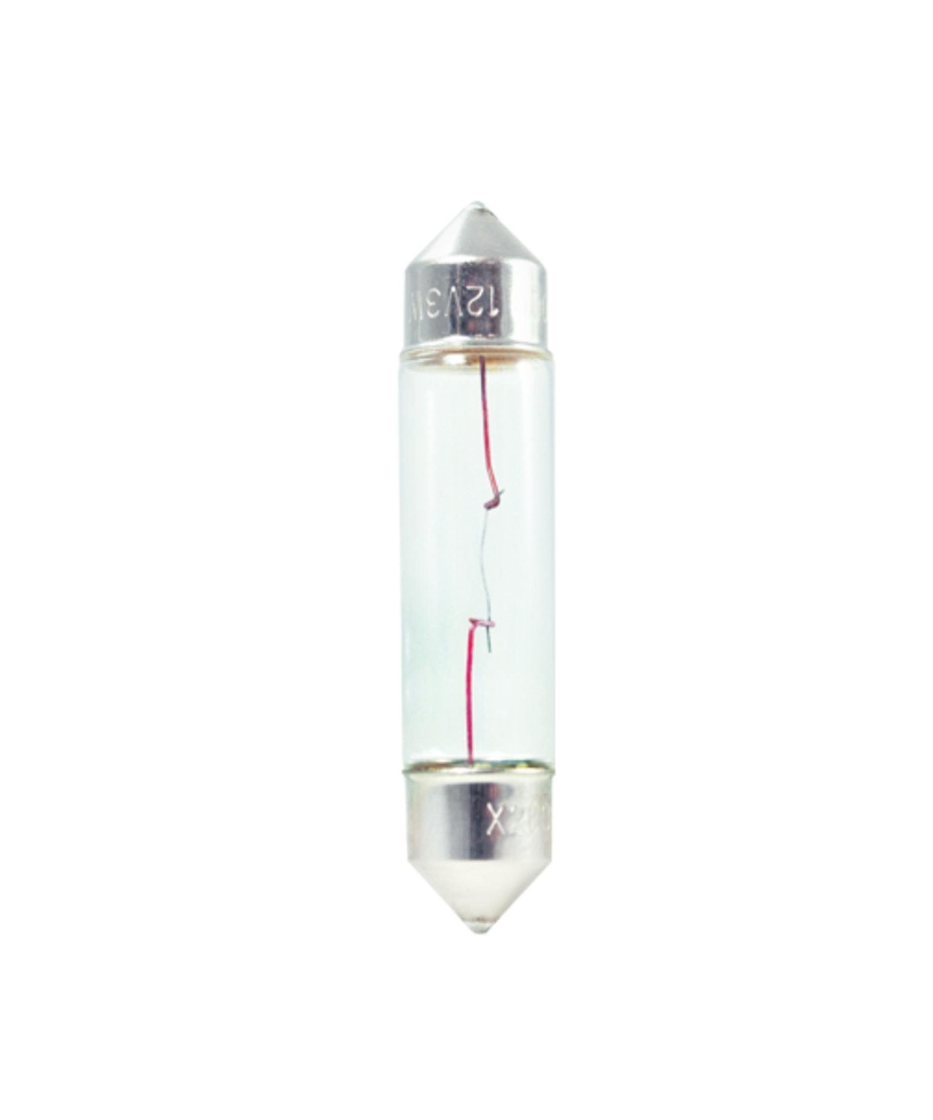 10 Pack 10 Watt T3 1/4 Festoon Base 24 Volt 5000 hour Clear Xenon Lightbulb