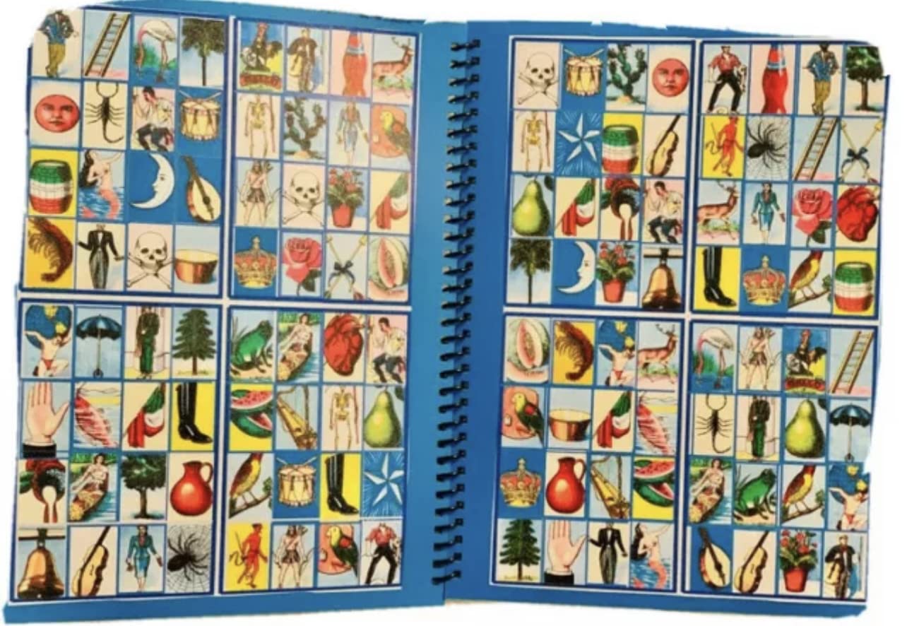1 Spiral Book Boards Loteria Chalupa Bingo Mexican Toy Family Game New by Border Merchant