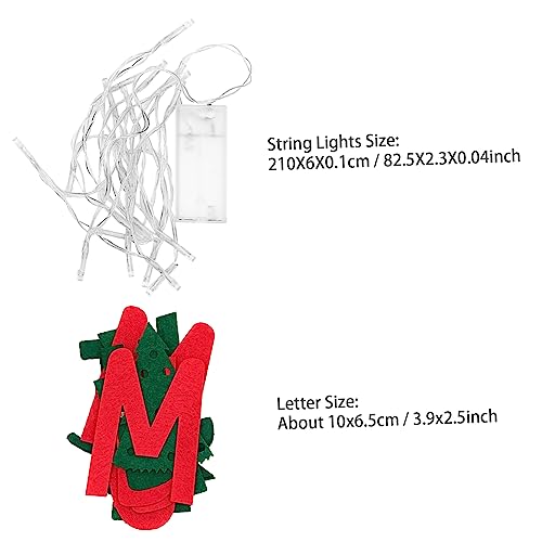 1 Set Christmas Tree with Lights Christmas Decorations LED Decor Christmas Tree Light Christmas Fairy Light Wall Felt Christmas Tree Christmas Wall Decor Xmas Ornament LED