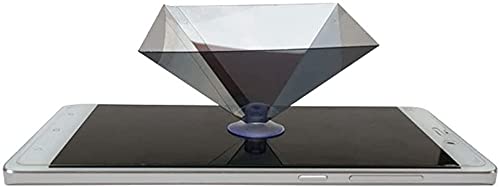 1 Piece 3D Hologram Display Pyramid 3D Hologram Projector Video Pyramid Stand for Smart Mobile Phone, Product Display, Animated Characters, Personal Entertainment Durability and attraction