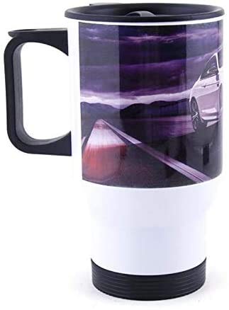 1 piece Stainless Blank Travel Mug white for Sublimation Dye Thermal Heat Press Transfer Coated 14 ounces