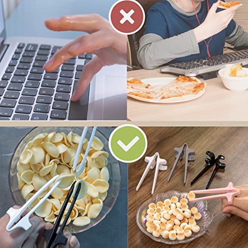 4pcs Gamer Finger Chopsticks, Snack Clips, Gaming Finger Sleeves, Game Controllers, Gaming Accessories, Mobile Phone Accessories, Finger Pliers, Gaming Gifts(Multi-color ) (3.7inch), Multicolor