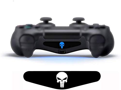 1 PCS Custom Game Light Bar Stickers Decal LED Cover Lightbar Film For PS4 Controller (1Set)