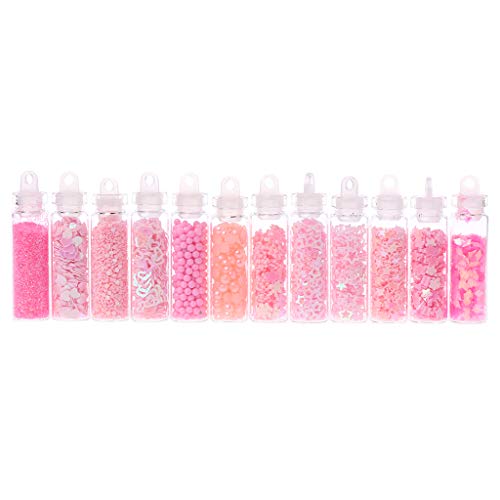 12 Bottle/Set Manicure Sequins Nail Art Glitter Sequins DIY Nail Beauty Filling Tools Nail Art Supplies for Eyes Makeup-603