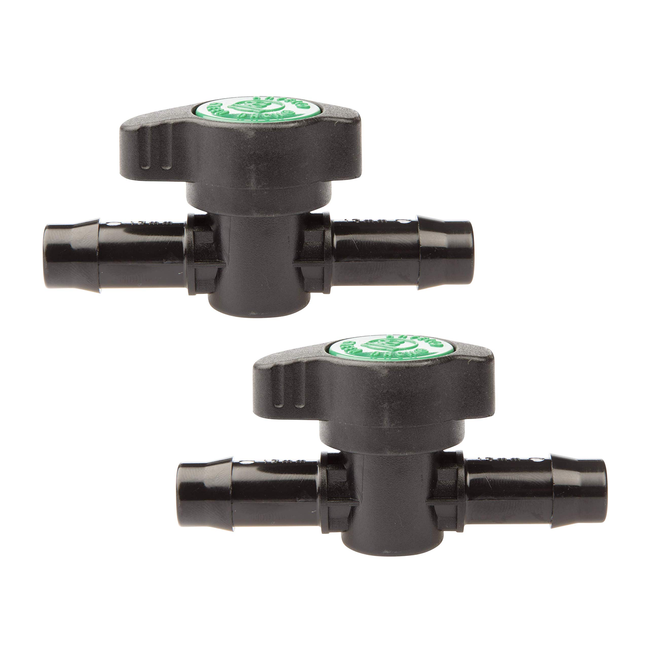 1 Inch Barbed Shut Off Valve - Simple On and Off Operation No Leak Design - Pack of 2 - Constructed from Lightweight Wear-Resistant Plastic