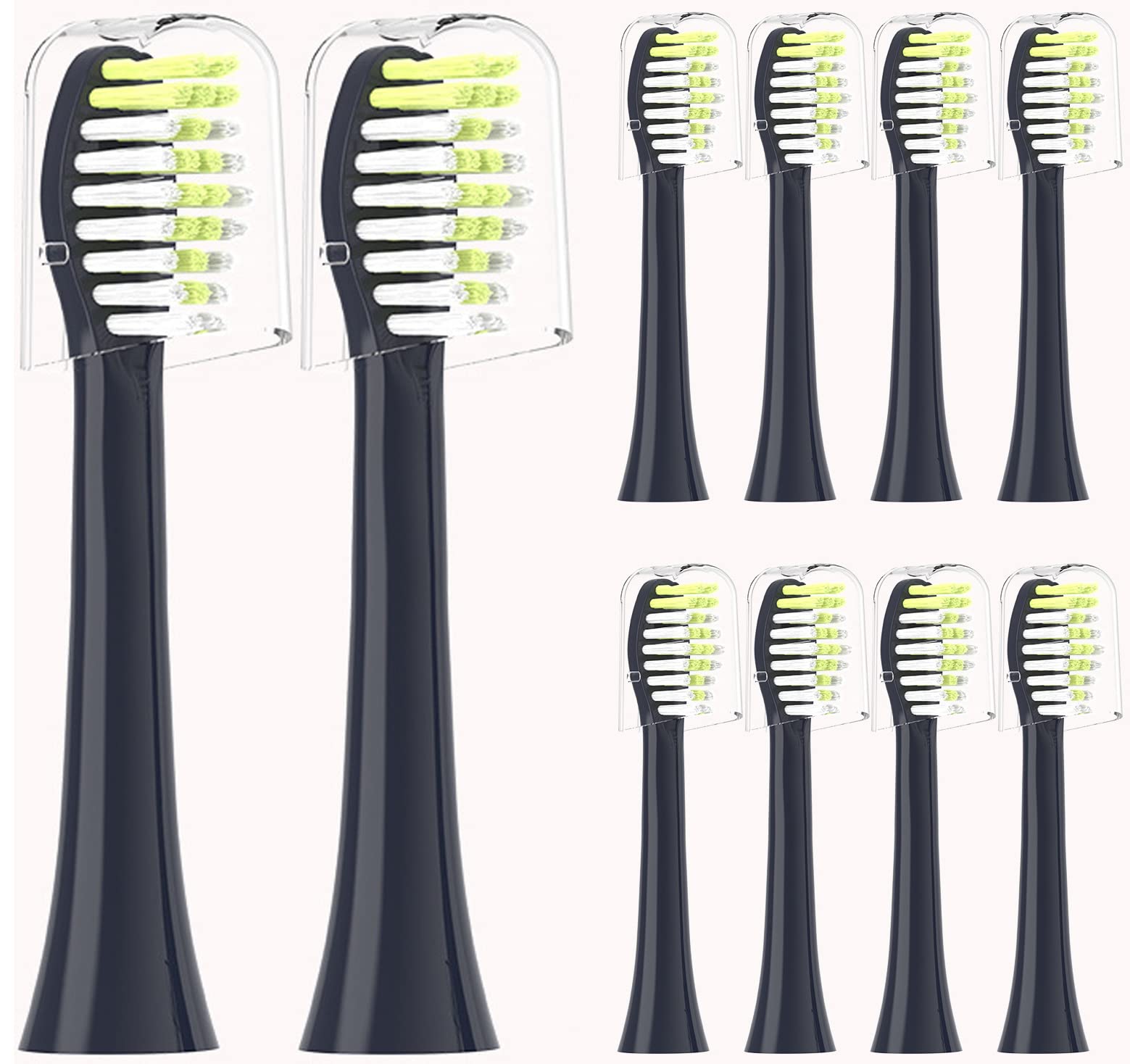 10 Pcs Toothbrush Replacement Heads Compatible with Philips Sonicare One Toothbrush HY1100/HY1200 Midnight Navy Blue BH1022/04,Generic Electric Tooth Brush Head fit for Philips One