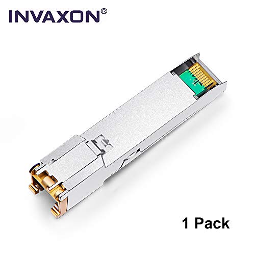 1 Pack 100% Compatible for GLC-T GLC-TE Copper SFP Transceiver 10/100/1000BASE-T Reach 100m