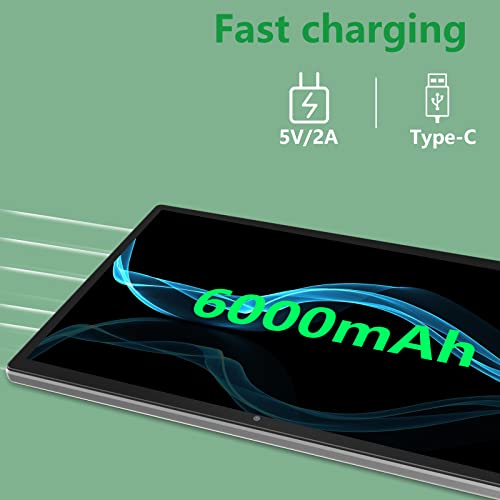 2023 Newest 2 in 1 Tablet, 10 inch Android 11 Tablet with Keyboard, 4GB+64GB, Tablets with Case Mouse Stylus, 1.8GHz Quad Core, 1280*800 HD Touch Screen, 8MP Dual Camera, Games, Wi-Fi, BT Tableta PC