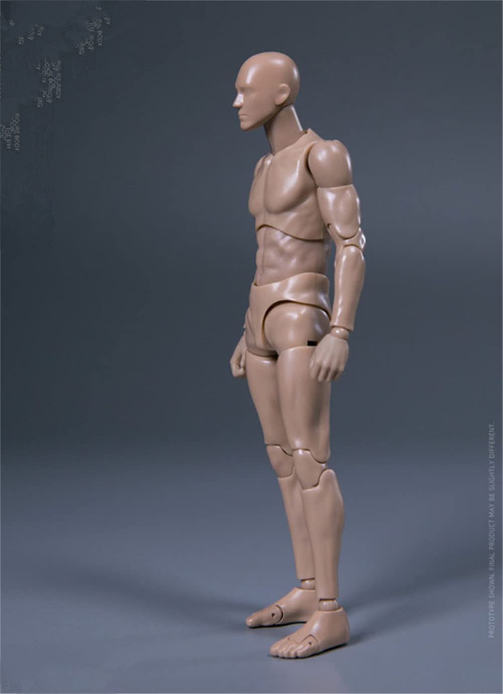 1/12 Scale Male Action Figure,6inch Flexible Yellow Testman Crash Test Dummy Action Figure Body Collection (B)