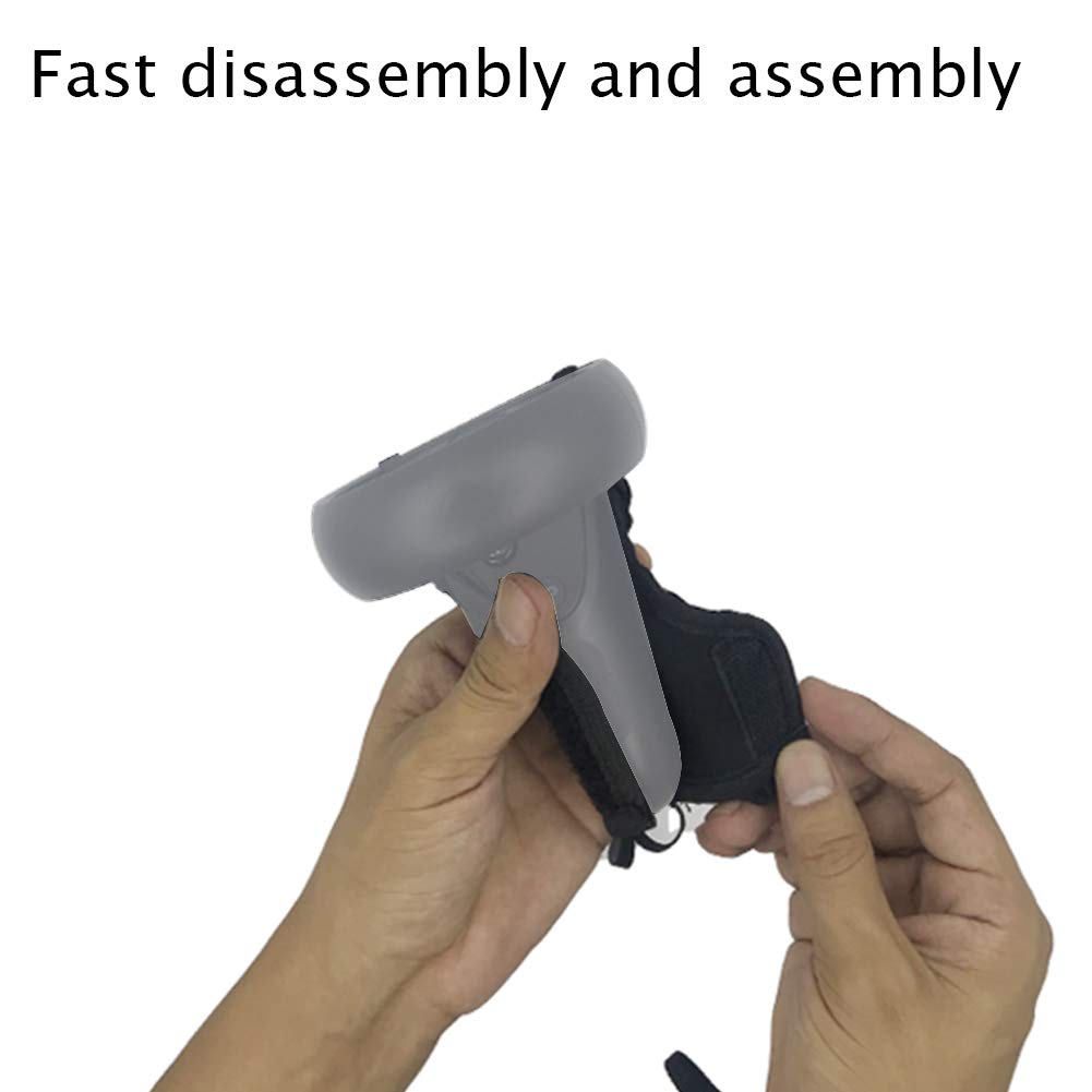 1 Pair Controller Cover for Oculus Quest VR Oculus Rift S Handle Skin Non-slip Sweat Washable Protective Sleeve