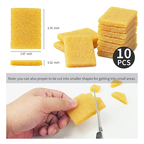 10 PCS 2 x 2.75 Inch Abrasive Belt Cleaner Sanding Belt Rubber Eraser for Cleaning Sandpaper, Sander Belt, Shoe, Skateboard