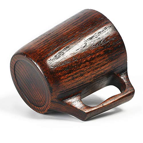 12 oz Handmade Wooden Coffee Mug Wood Outdoor Travel Man Mug Tea Camping Cup Wine Tankard Beer Mug Stein for Men Gift Cup Viking Mug