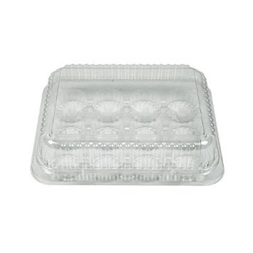 12 Compartment plastic Cupcake Boxes 12 Cavity Cupcake Container,12 Cupcake Container Cupcake Box, 12 Compartment Cupcake Containers disposable dozen cupcake containers (10 12 Pack Cupcake Containers